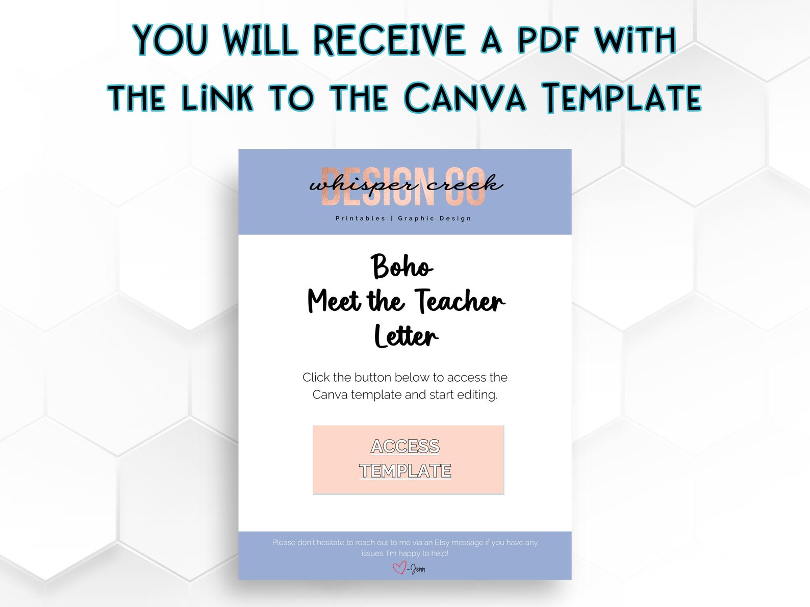 Editable Meet the Teacher Letter: Boho Canva Template (digital Download ...
