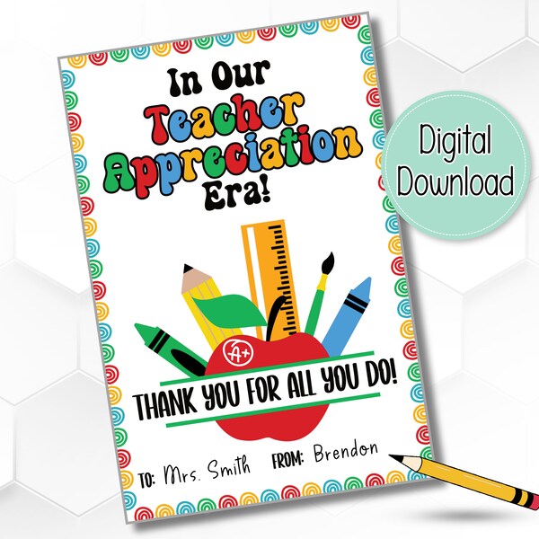 Teacher Appreciation Era - Etsy