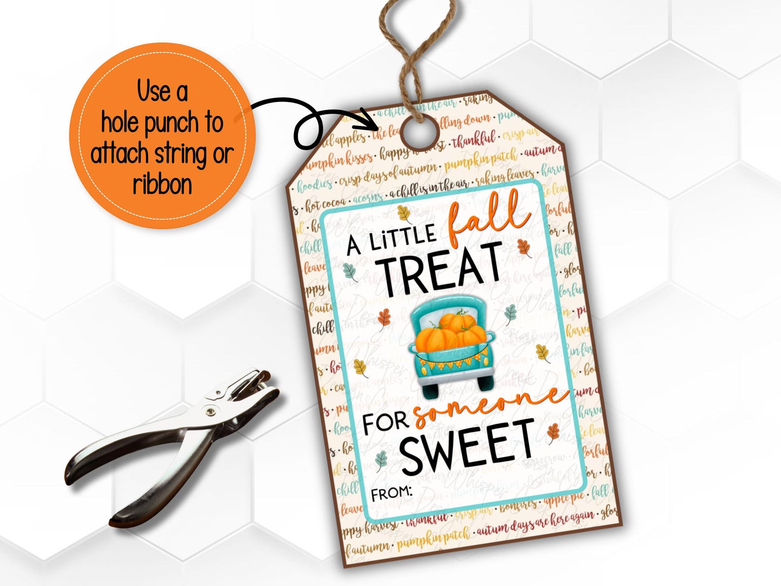 Printable Fall Gift Tag | A Little Fall Treat for Someone Sweet Gift ...