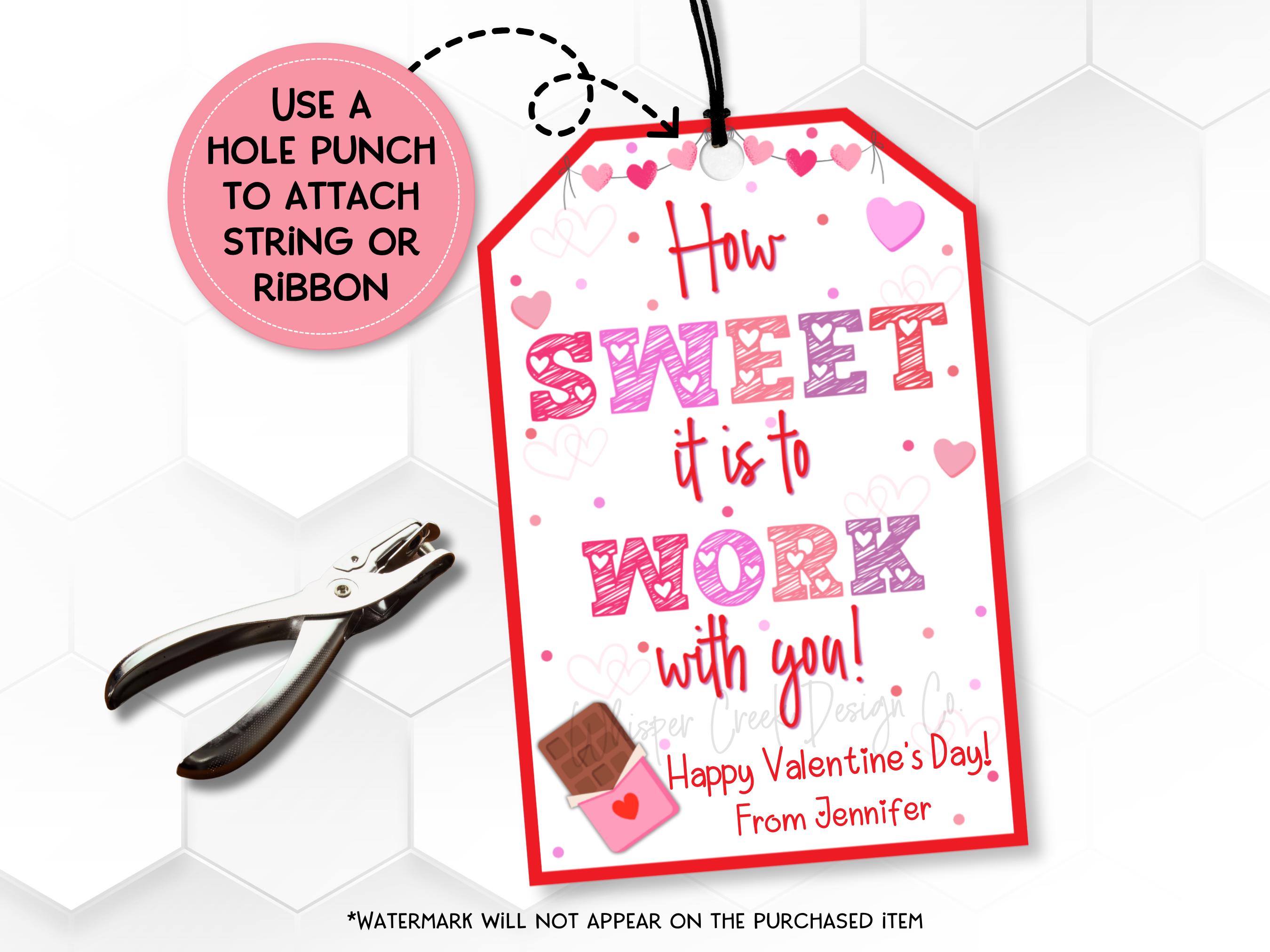 Editable How Sweet It is to Work With You Gift Tag | Printable ...