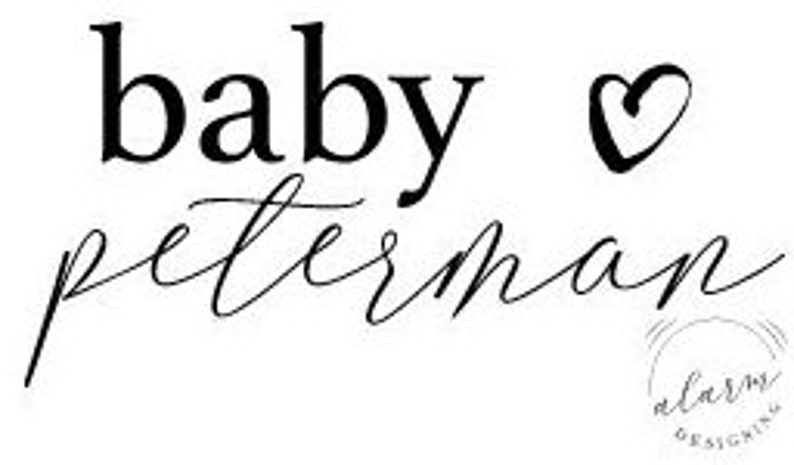 Custom Baby Name Cricut Iron on Downloadable Template - Etsy