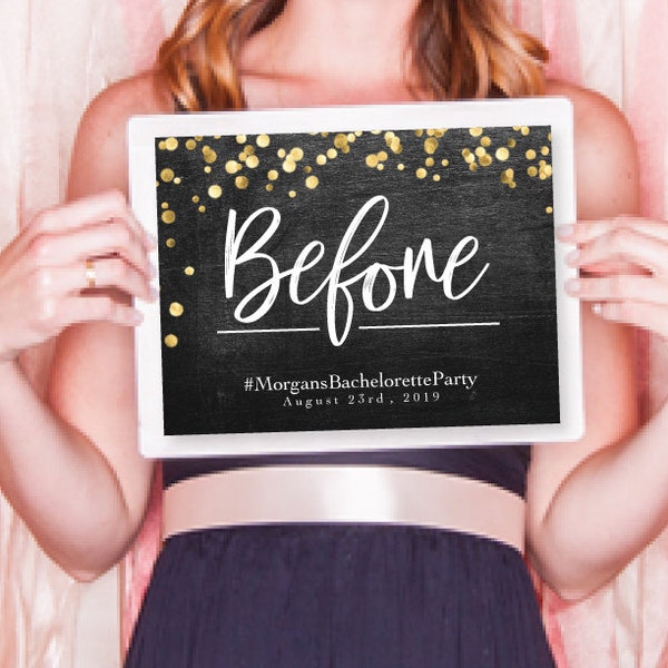 Before and After Bachelorette Signs - Etsy