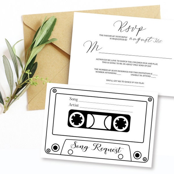 Song Request Cards - Etsy