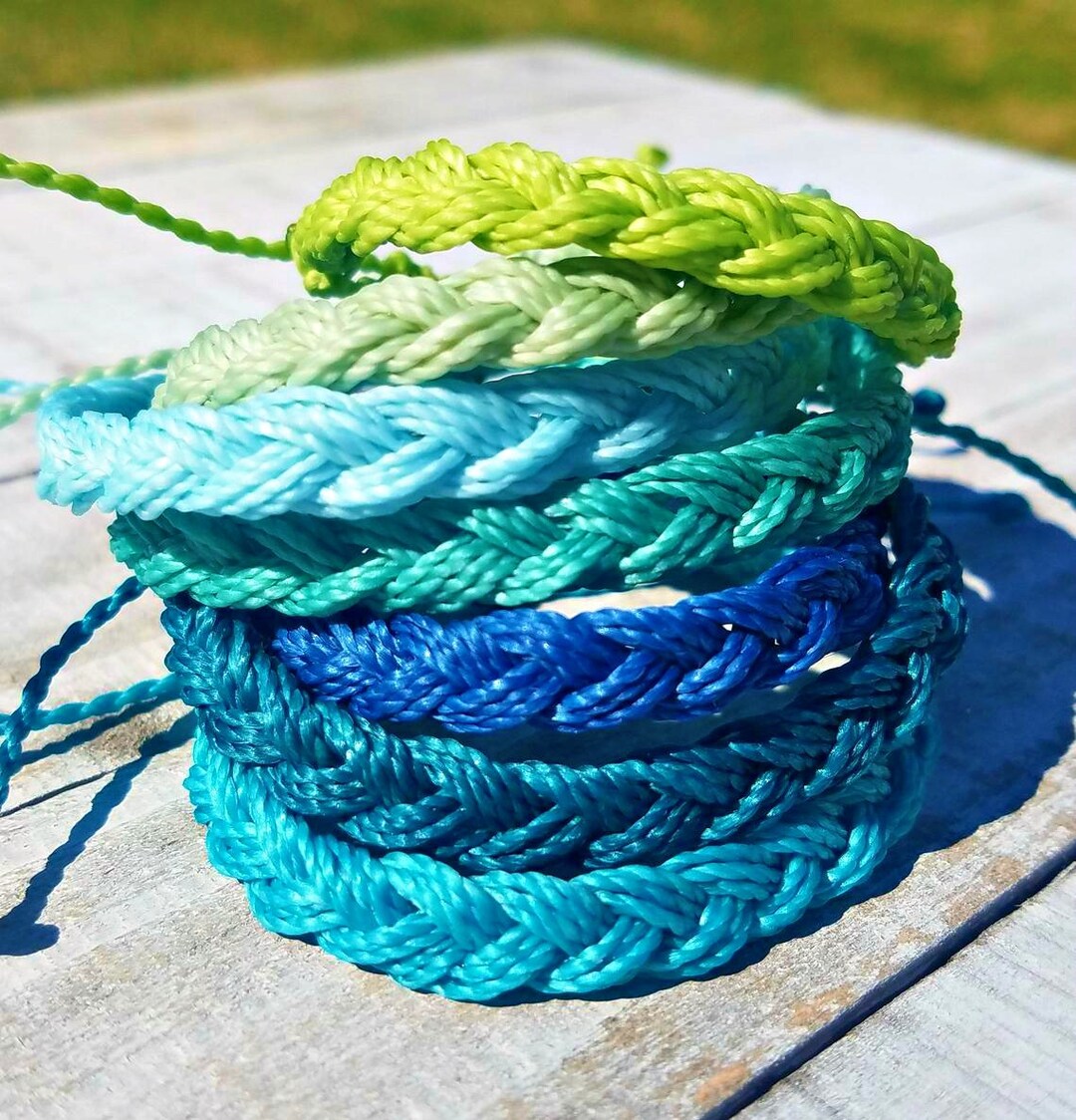 Braided Bracelet, Choose Your Color, Adjustable Waterproof Bracelet ...