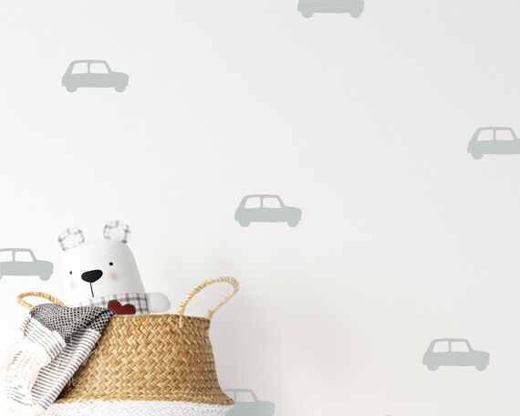Cars VINYL Wall Decals Peel & Stick Hand Drawn Vehicle - Etsy
