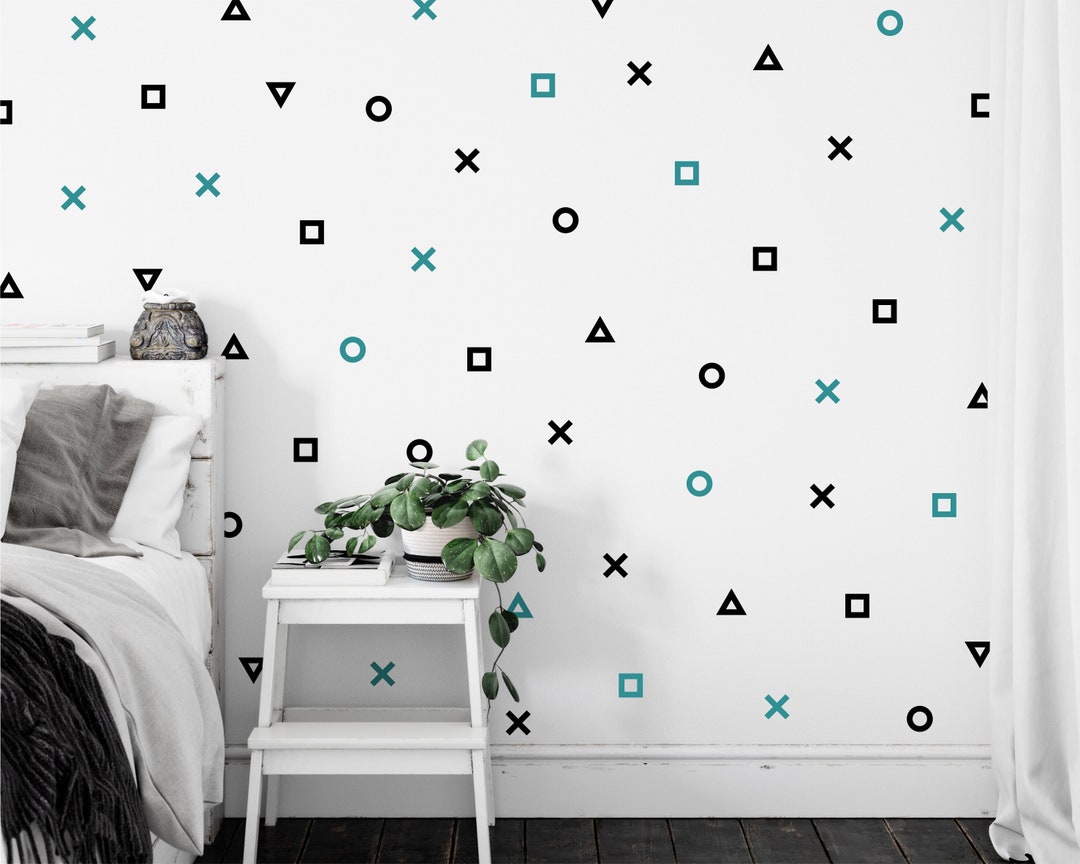 Common Shapes | Vinyl Wall Decals | Triangle Circle Cross Square ...