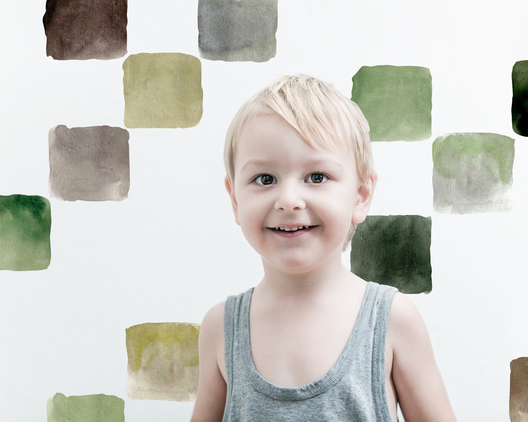 Painted Pixels | Reusable FABRIC Wall Decals Eco Friendly | Peel ...