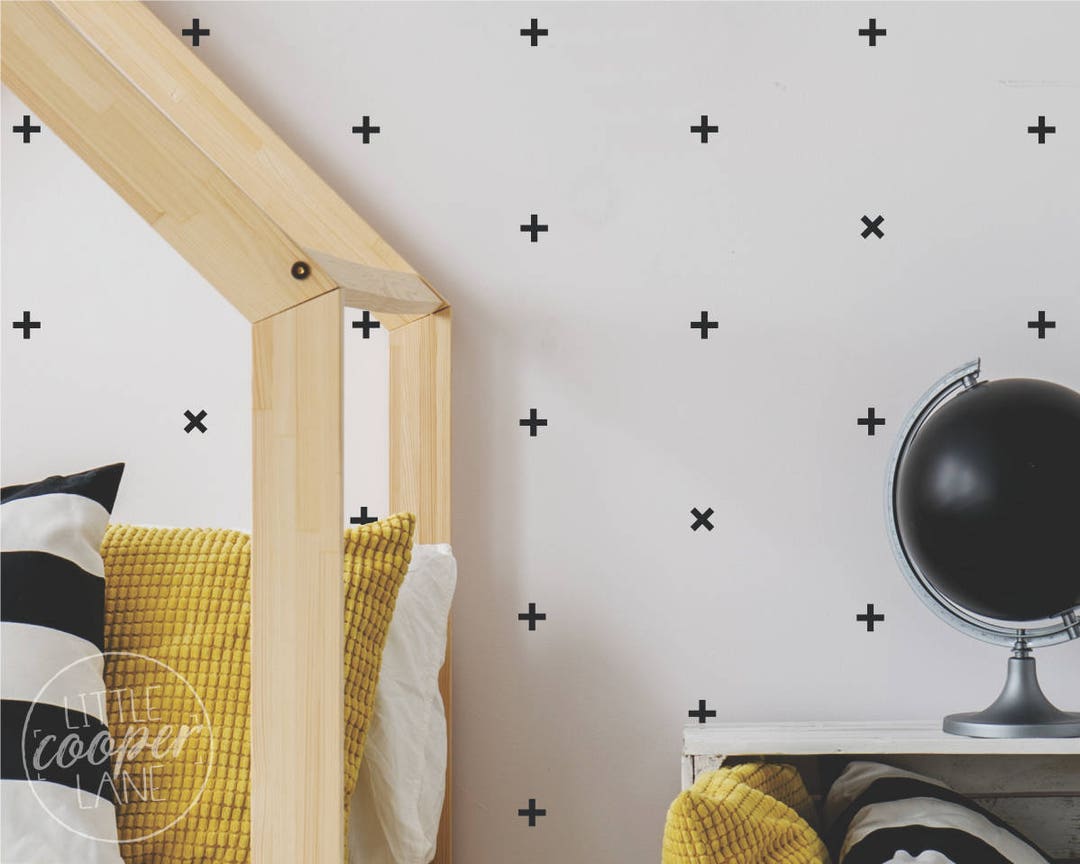 Plus Sign | Vinyl Wall Decals | + X | Modern Crosses Stickers | 3cm ...