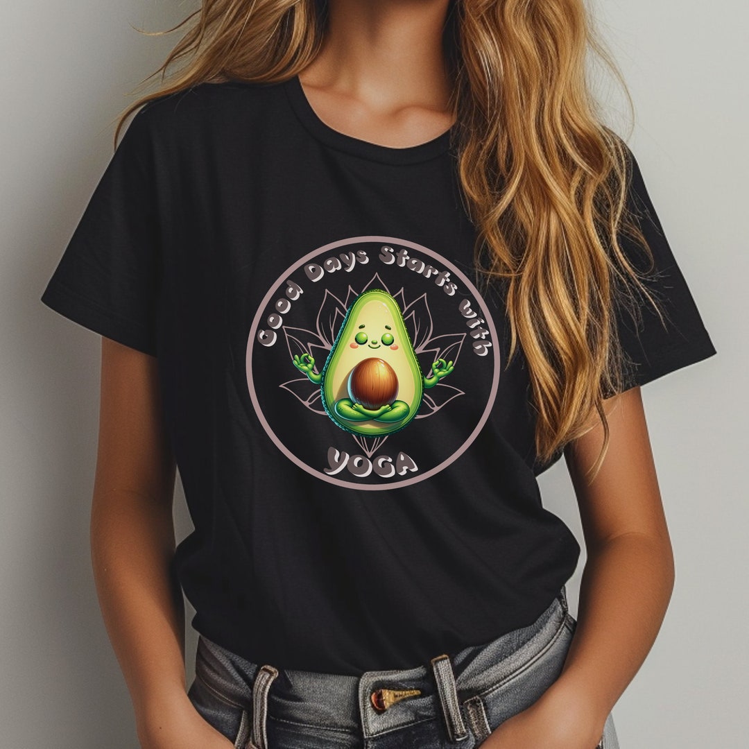 Avocado Zen Shirt, Yoga Lover Gift, Meditation Tee, Spiritual Tshirt ...