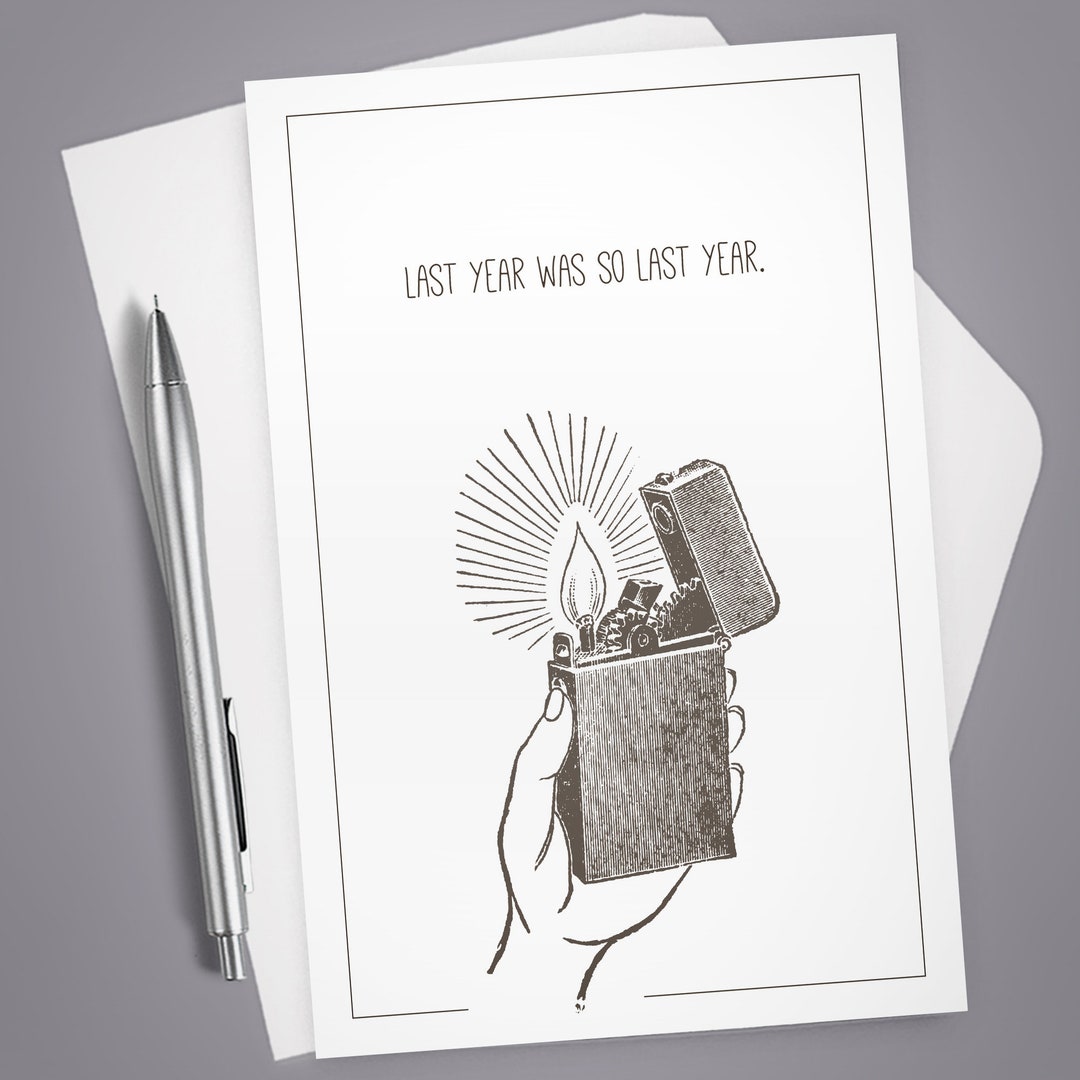 Greeting Card, New Year, Last Year Was so Last Year, Happy New Year ...