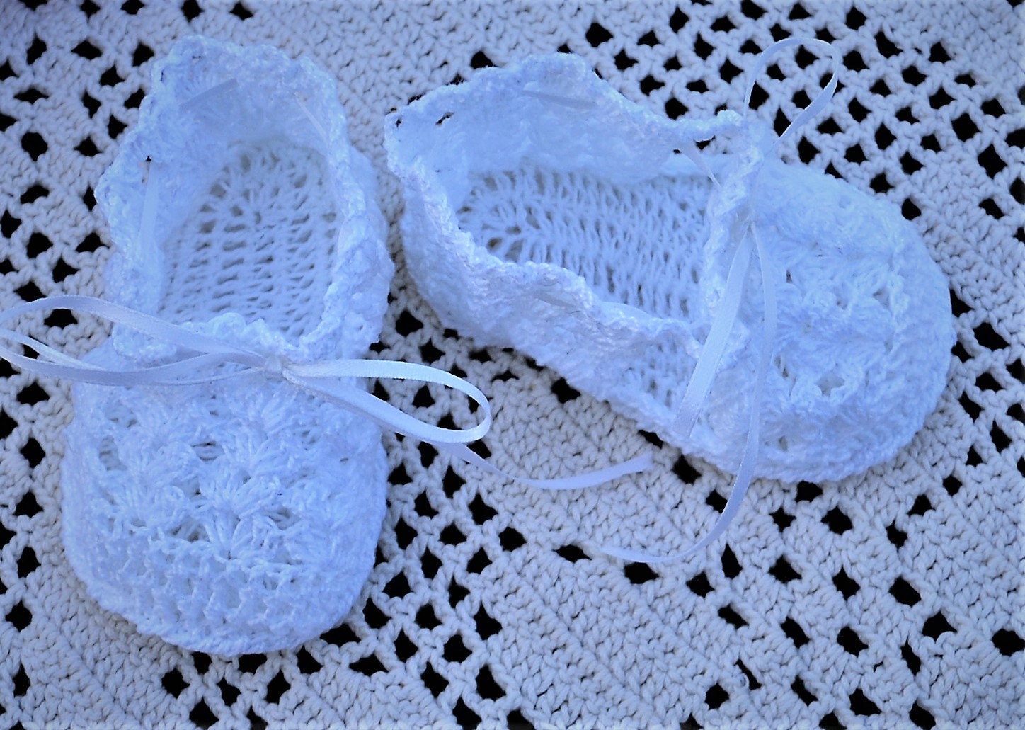 Baby Victoria Crochet Booties Pattern, Baby Christening Booties Pattern ...