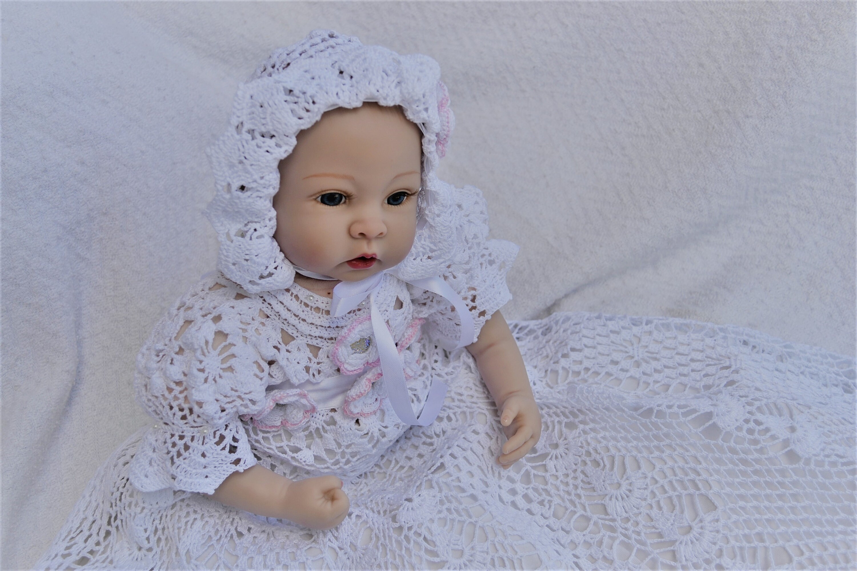 Bonnet Heirloom Baby Crochet Christening Pdf Pattern Bonnet | Etsy