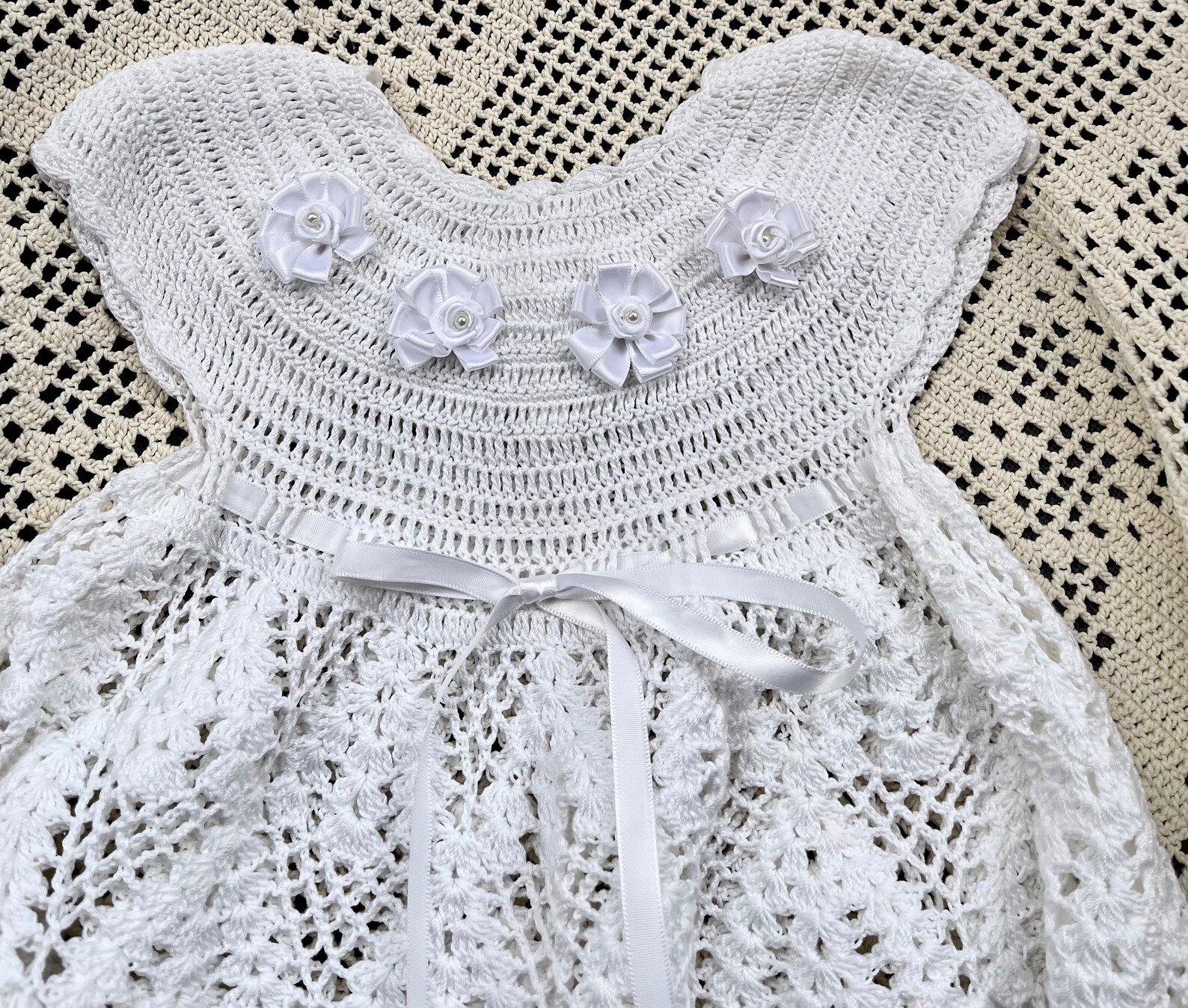 Christina Crochet Christening Dress Pattern, Baby Crochet Pattern ...