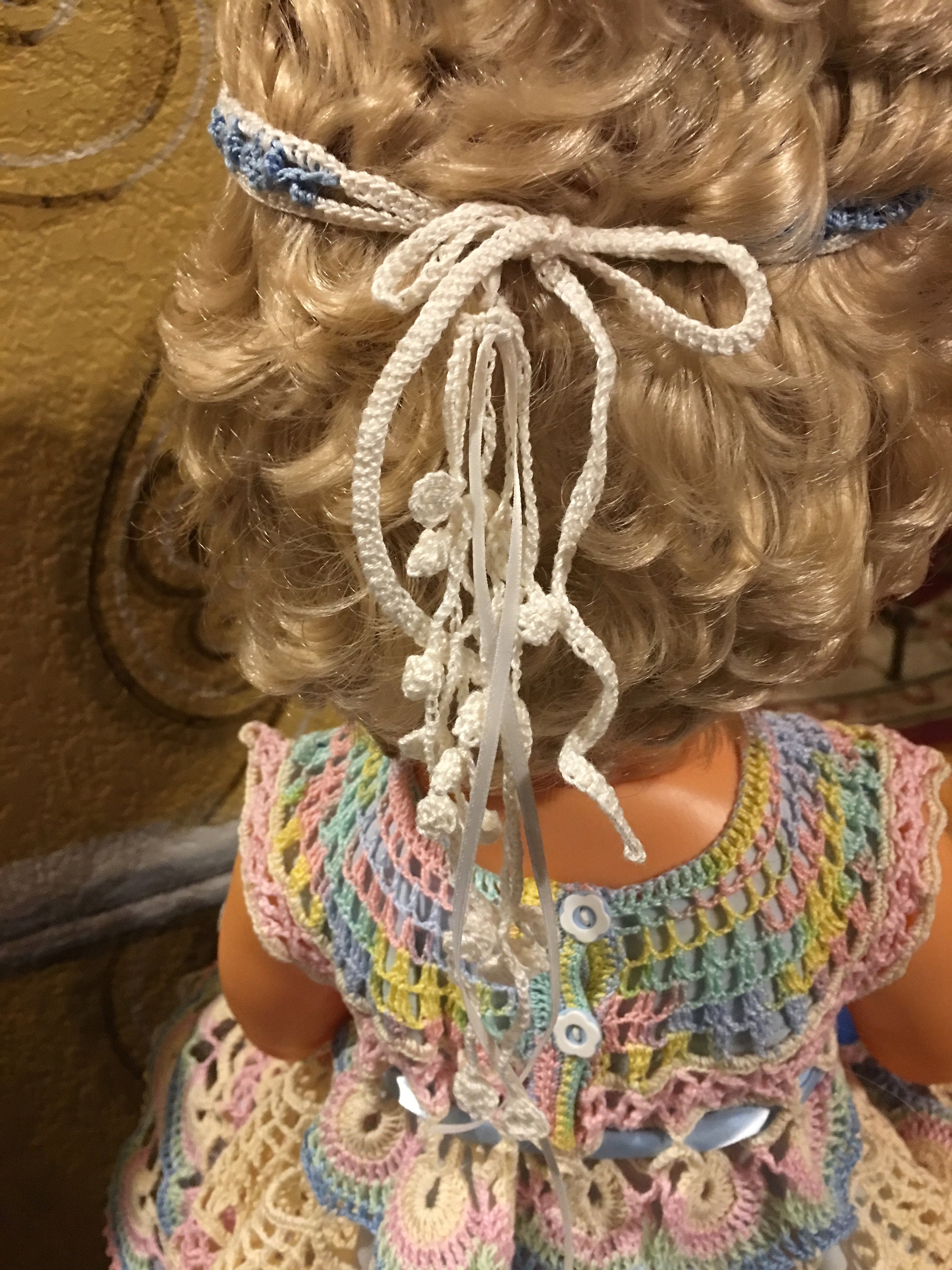 FTD, Crochet Thread Pattern Toddler Girl Summer Dress, Multi Colored ...
