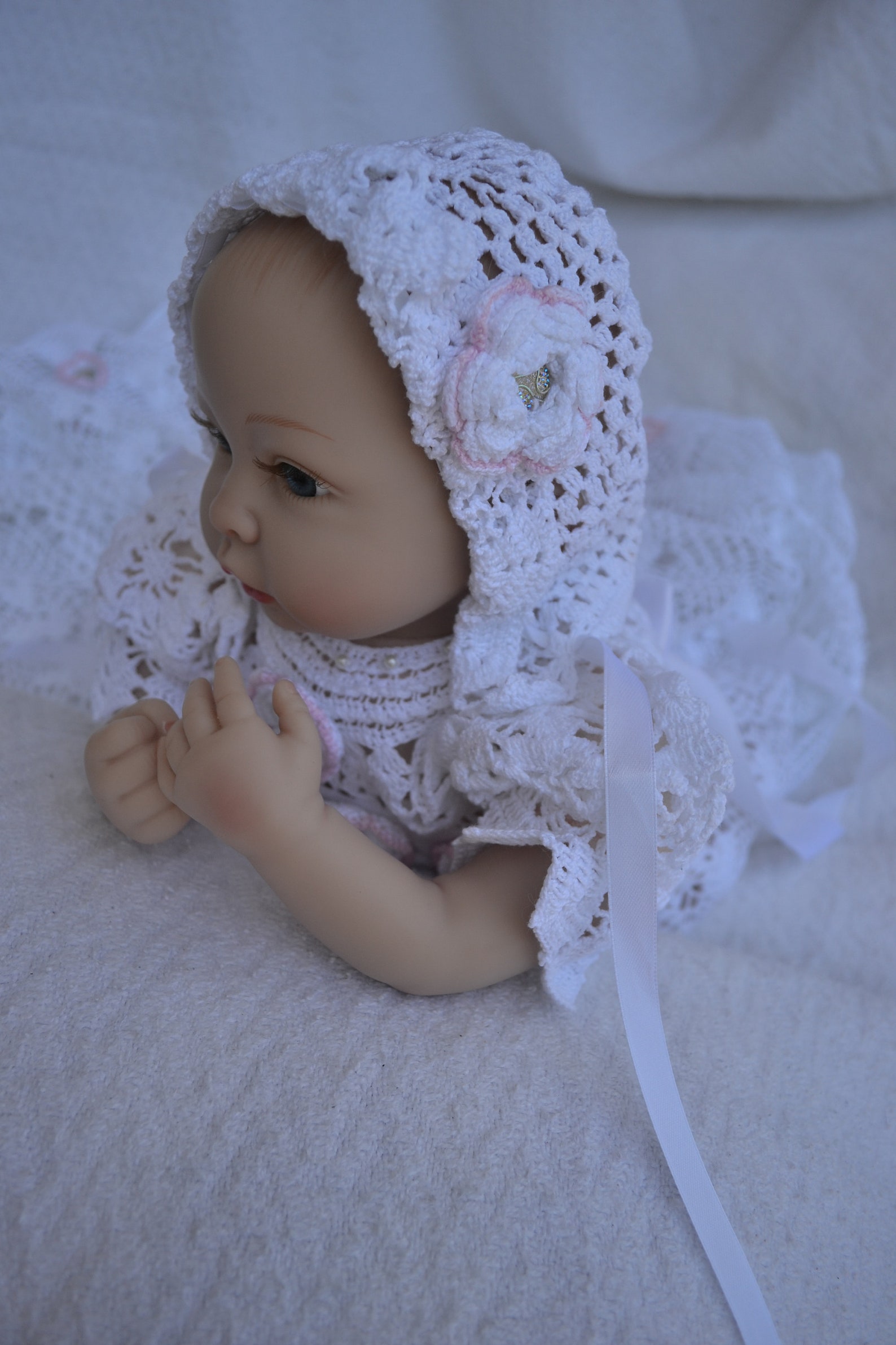 Bonnet Heirloom Baby Crochet Christening Pdf Pattern Bonnet | Etsy