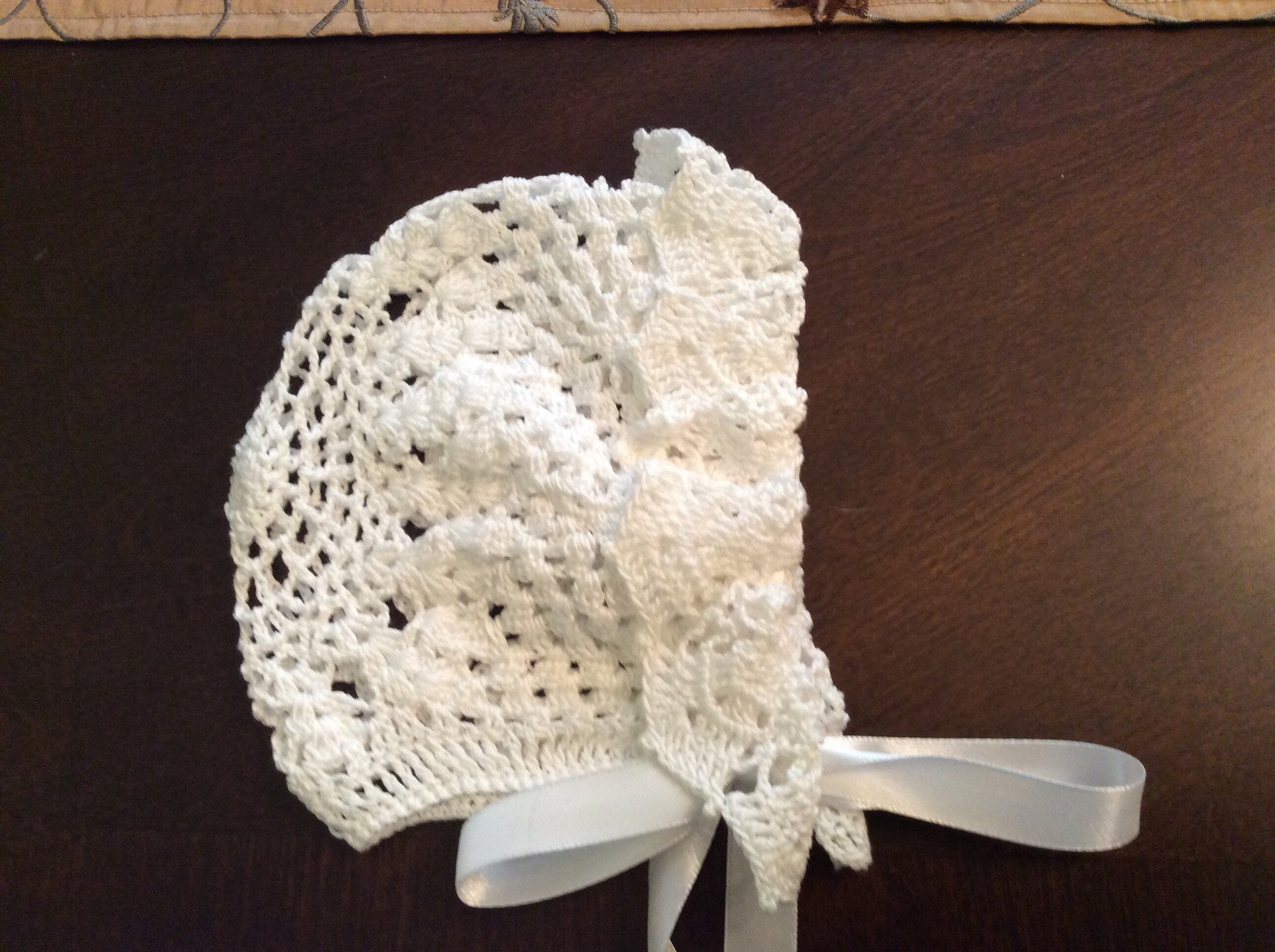 Bonnet Heirloom Crochet Baby Christening Pdf Pattern Bonnet | Etsy