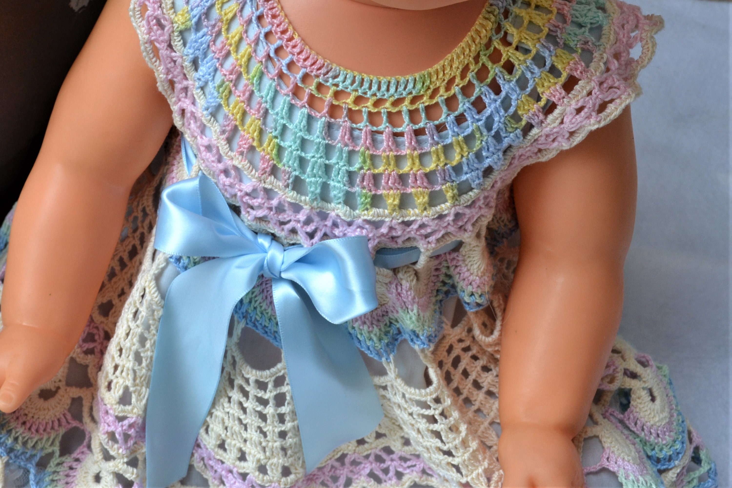 FTD Crochet Thread Pattern Toddler Girl Summer Dress Multi - Etsy Canada