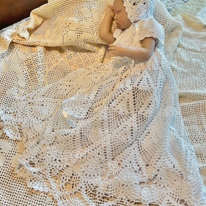 Christina Crochet Christening Dress Pattern, Baby Crochet Pattern ...