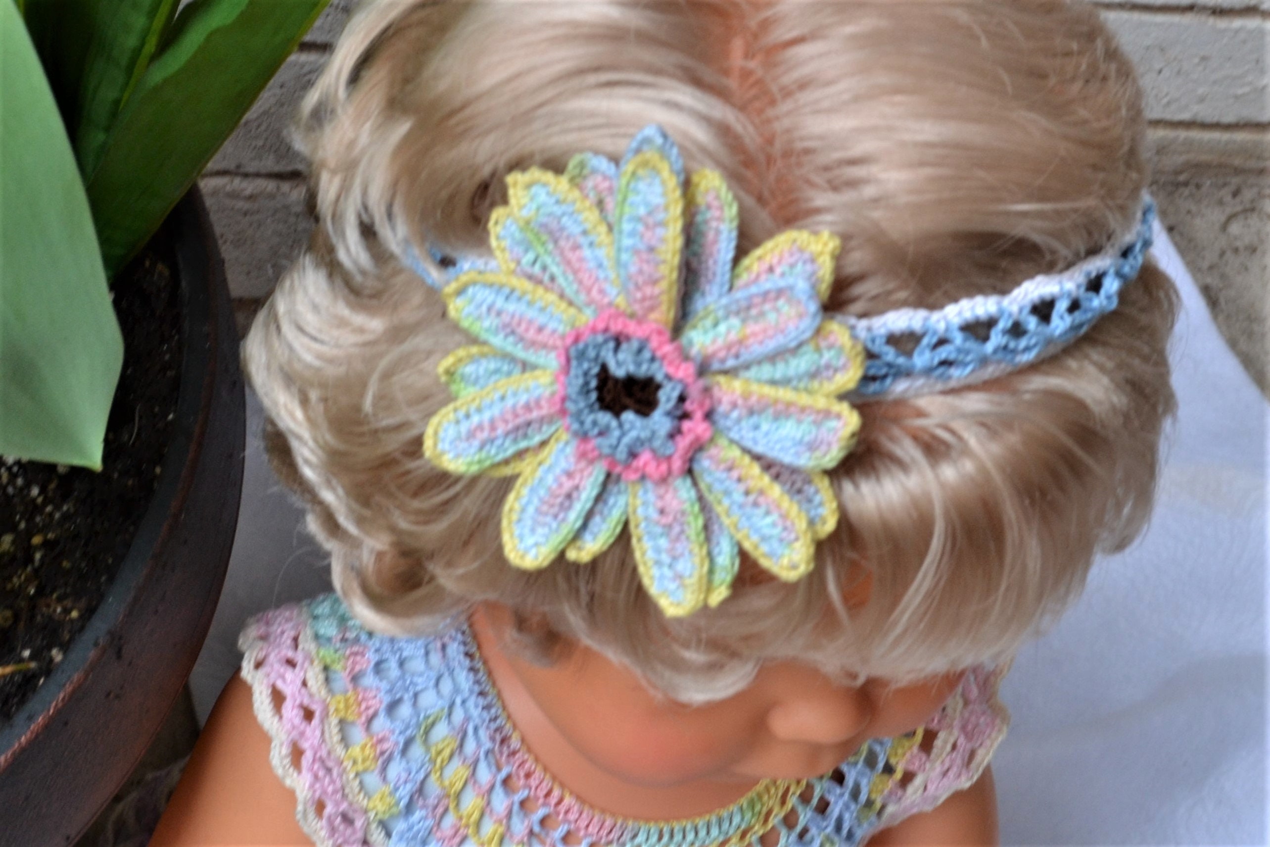 FTD Crochet Thread Pattern Toddler Girl Summer Dress Multi - Etsy Canada