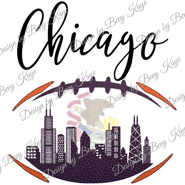 Chicago Bears Sublimation Design - Etsy