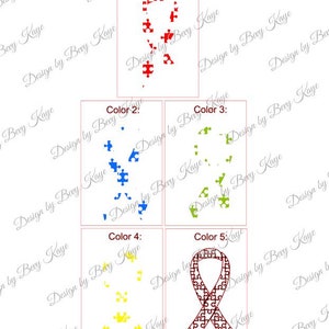 Instant Download SVG Autism Awareness Ribbon With Puzzle Pieces Instant ...