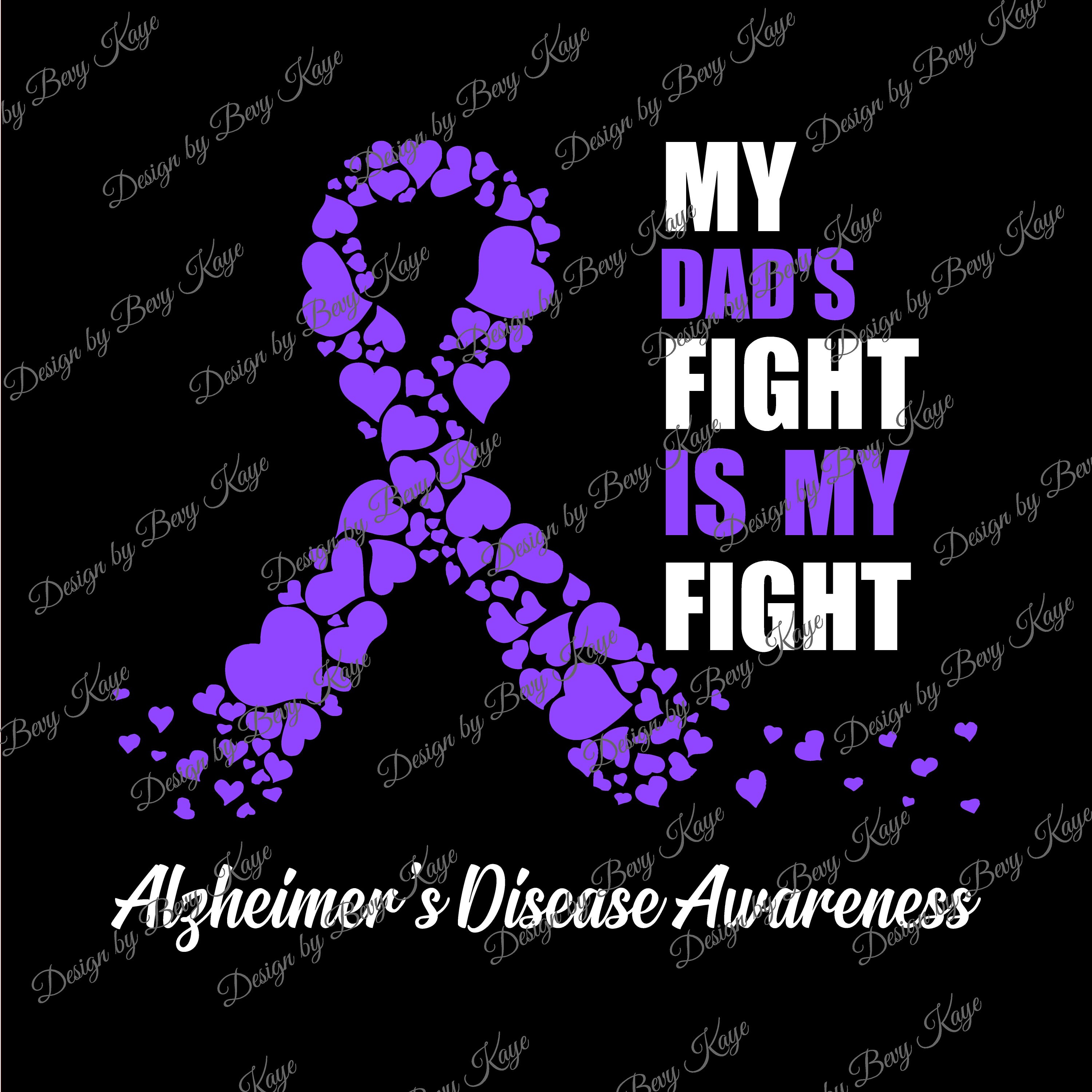 Digital SVG Design Download of My Dad's Fight is My Fight - Etsy