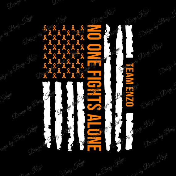 Custom Digital SVG Design Request: No One Fights Alone Team - Etsy