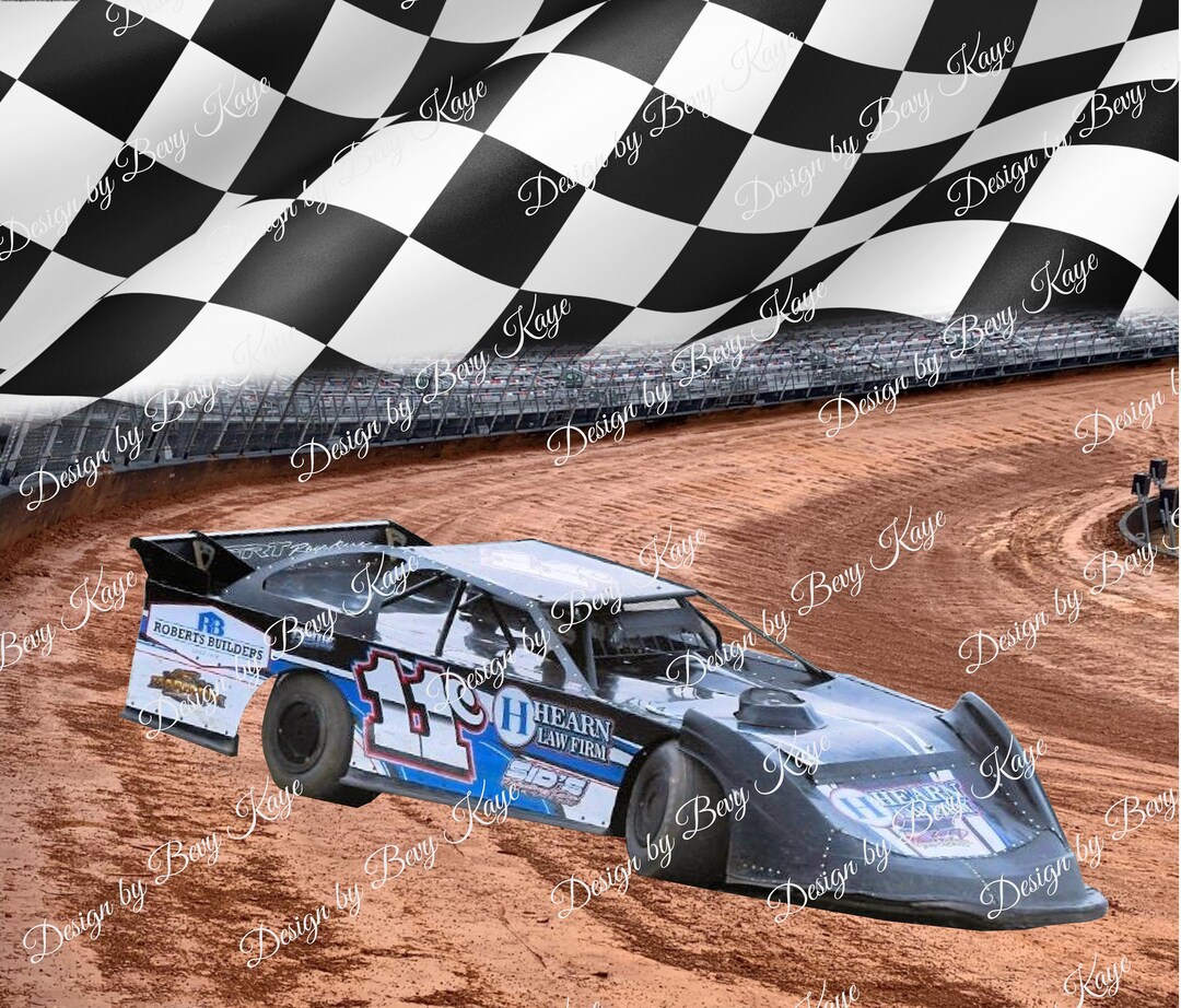 Custom Digital Design Request: Custom Race Car on Dirt Track With Race ...