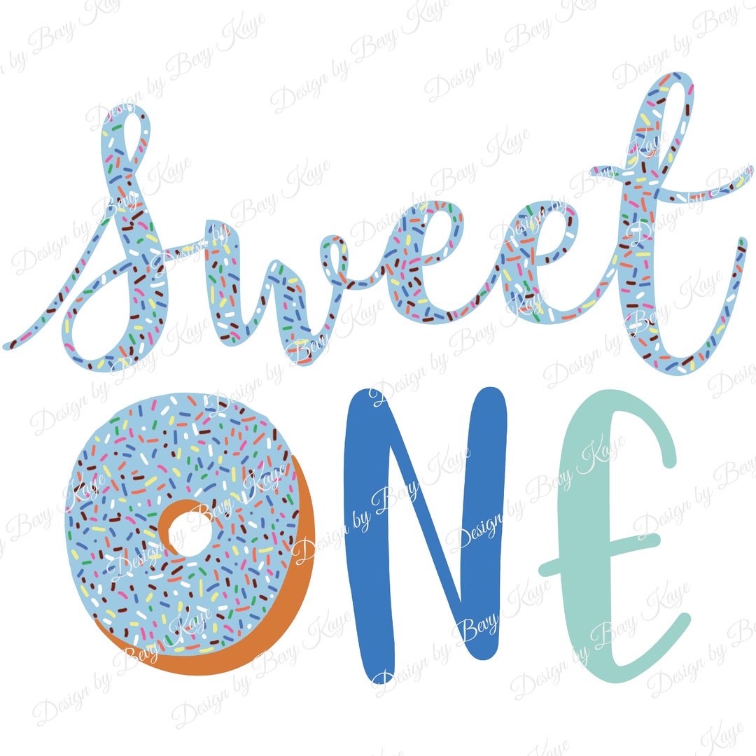 Instant Download of "sweet One" Donut Birthday Design/for 1st Birthday ...