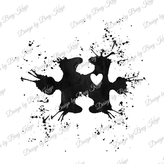 Autism Puzzle Pieces Black And White