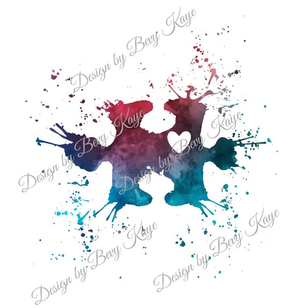 Instant Download Watercolor Autism Puzzle Piece Paint Splatter Design ...