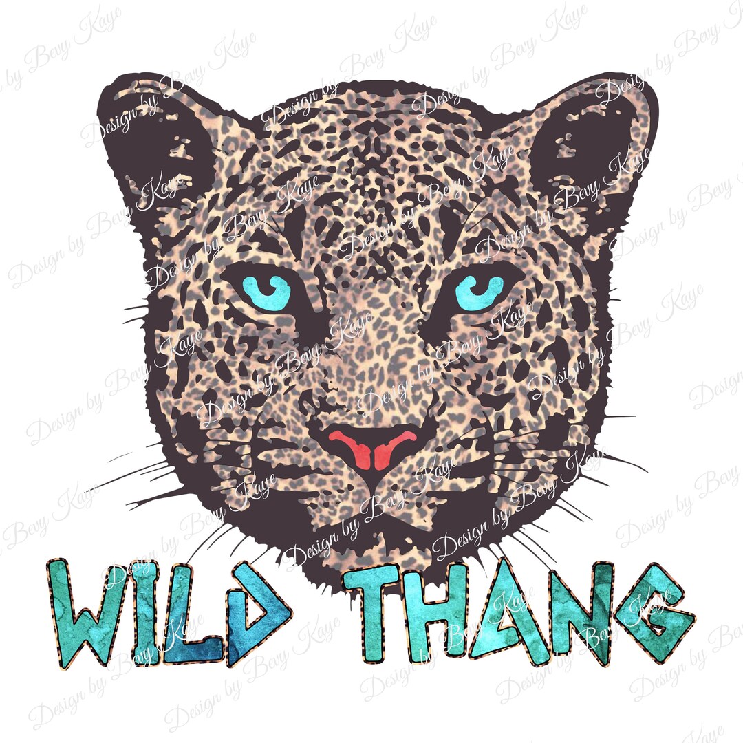 Instant Digital Design Download Pair of Cheetah "wild Thang ...