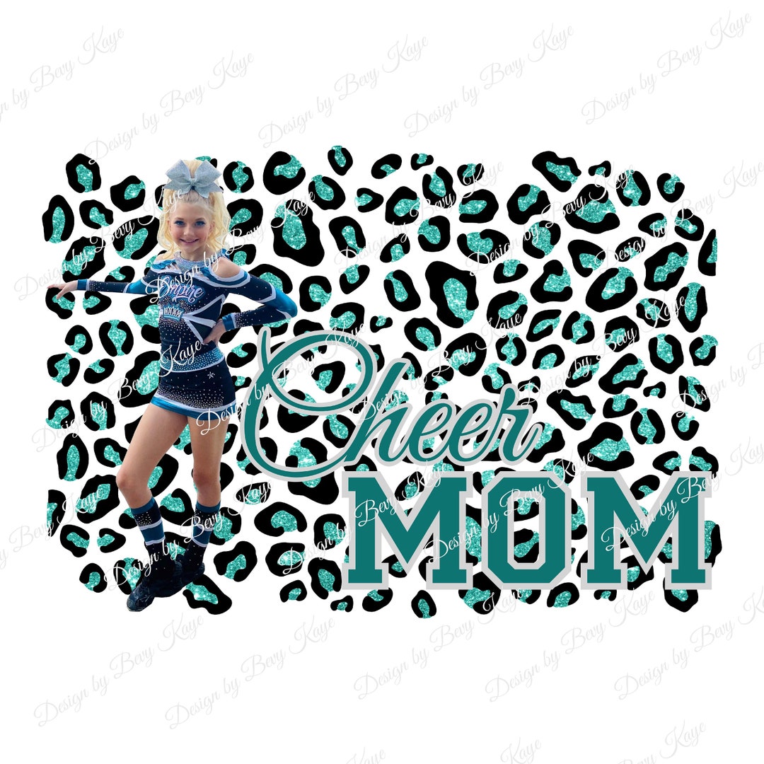 Custom Cheer Design Request With Cheer Picture and Glitter Leopard ...