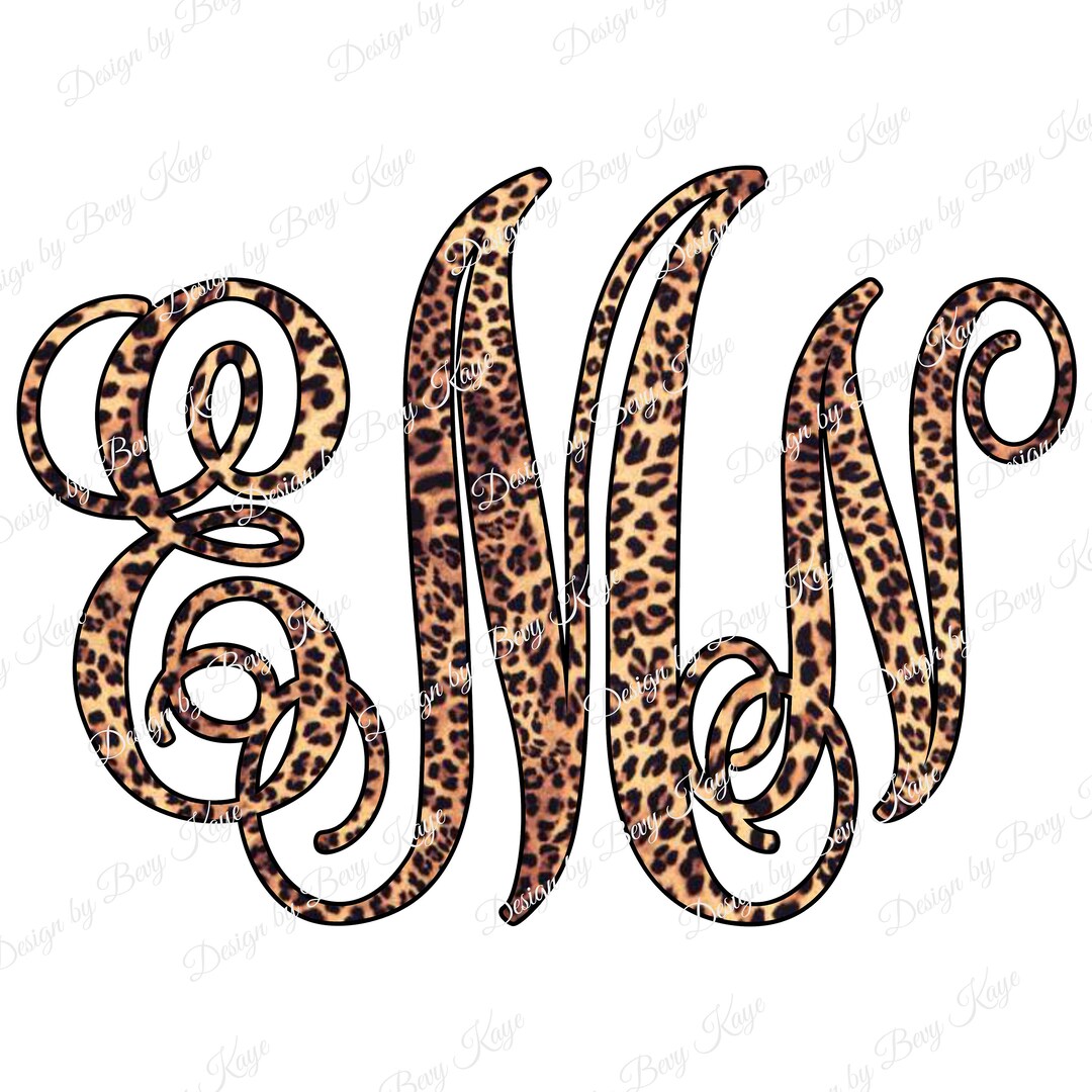 Solicitud de diseño personalizado de EMN Leopard Monogram Descarga ...