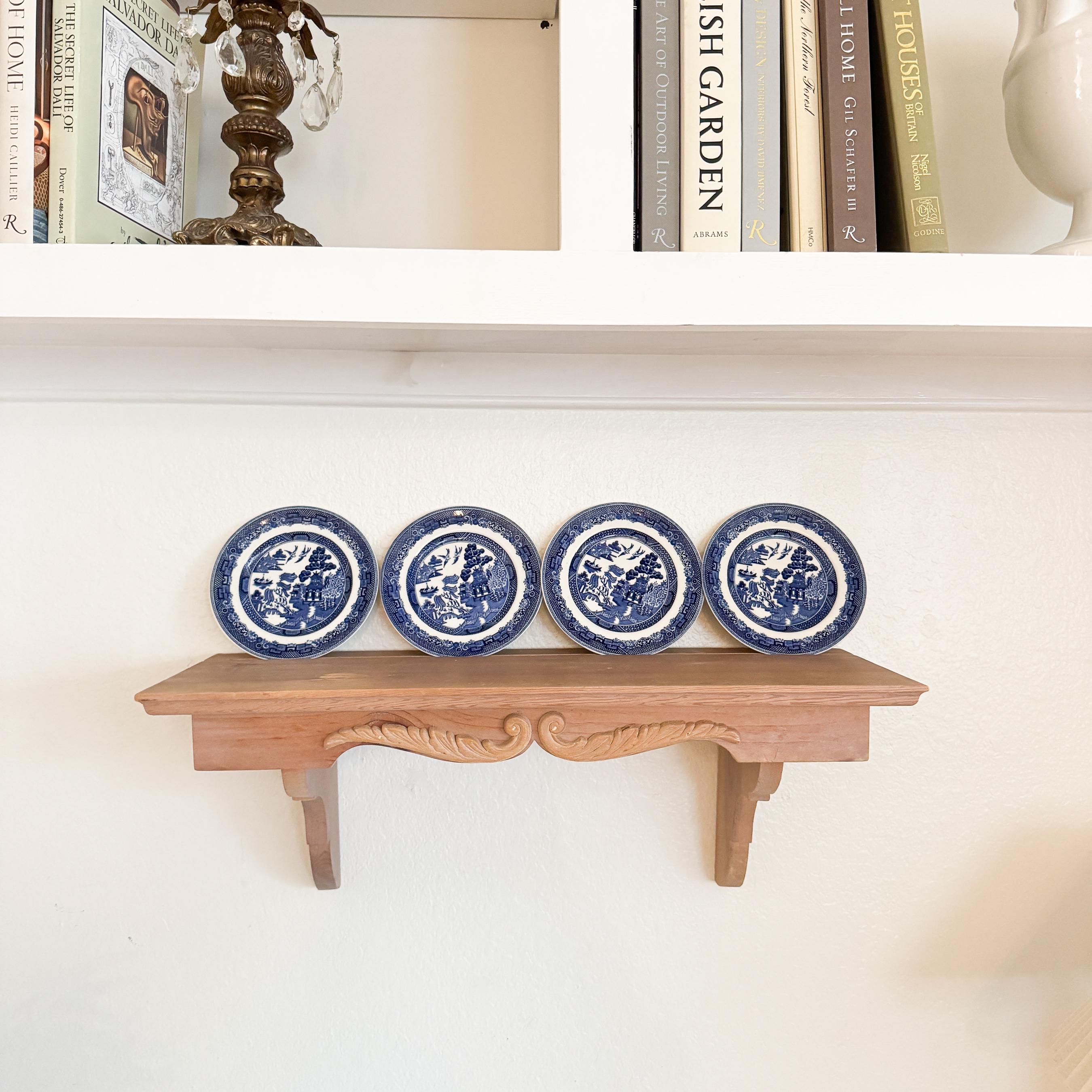 Vintage Carved Wood Plate Rack Shelf, Farmhouse Kitchen Ledge Decor - Etsy