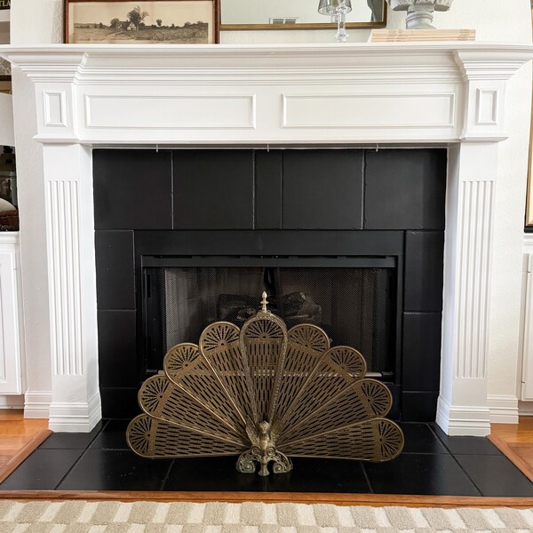Brass Peacock Fireplace Screen (You'll Enjoy) - Etsy
