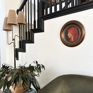 Mid Century French Portrait Plaque of Saint Fabiola After Jean-jacque ...