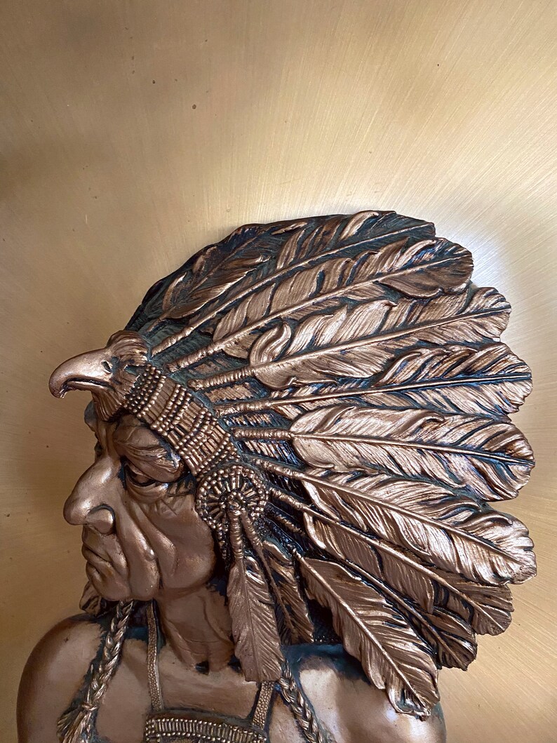 Vintage Native American Art Copper Native American Artwork | Etsy