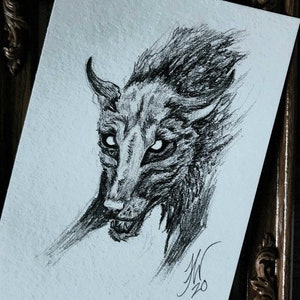 hellhound drawing