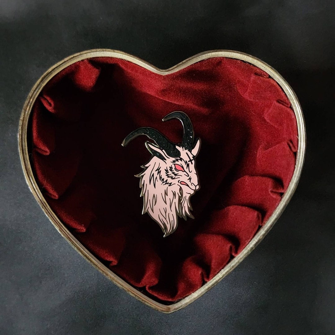 Follow Me to Hell Goat Enamel Pin Goat Jewelry Wearable - Etsy