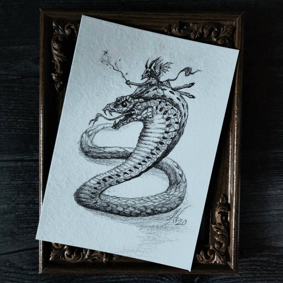 Knight of Wands Original Illustration Tarot Inspired Art Dark Art ...