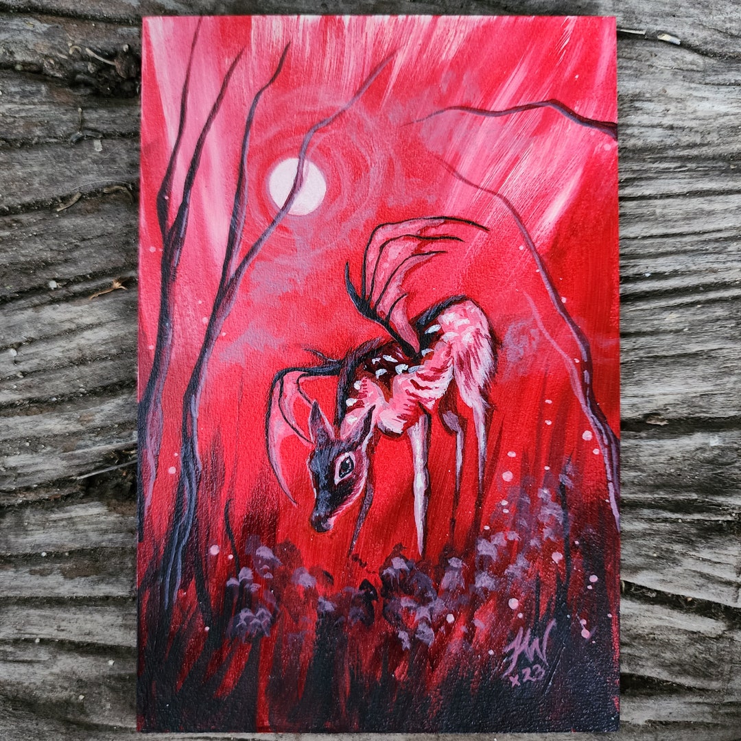 The Bloodied Meadow Original Art Dark - Etsy