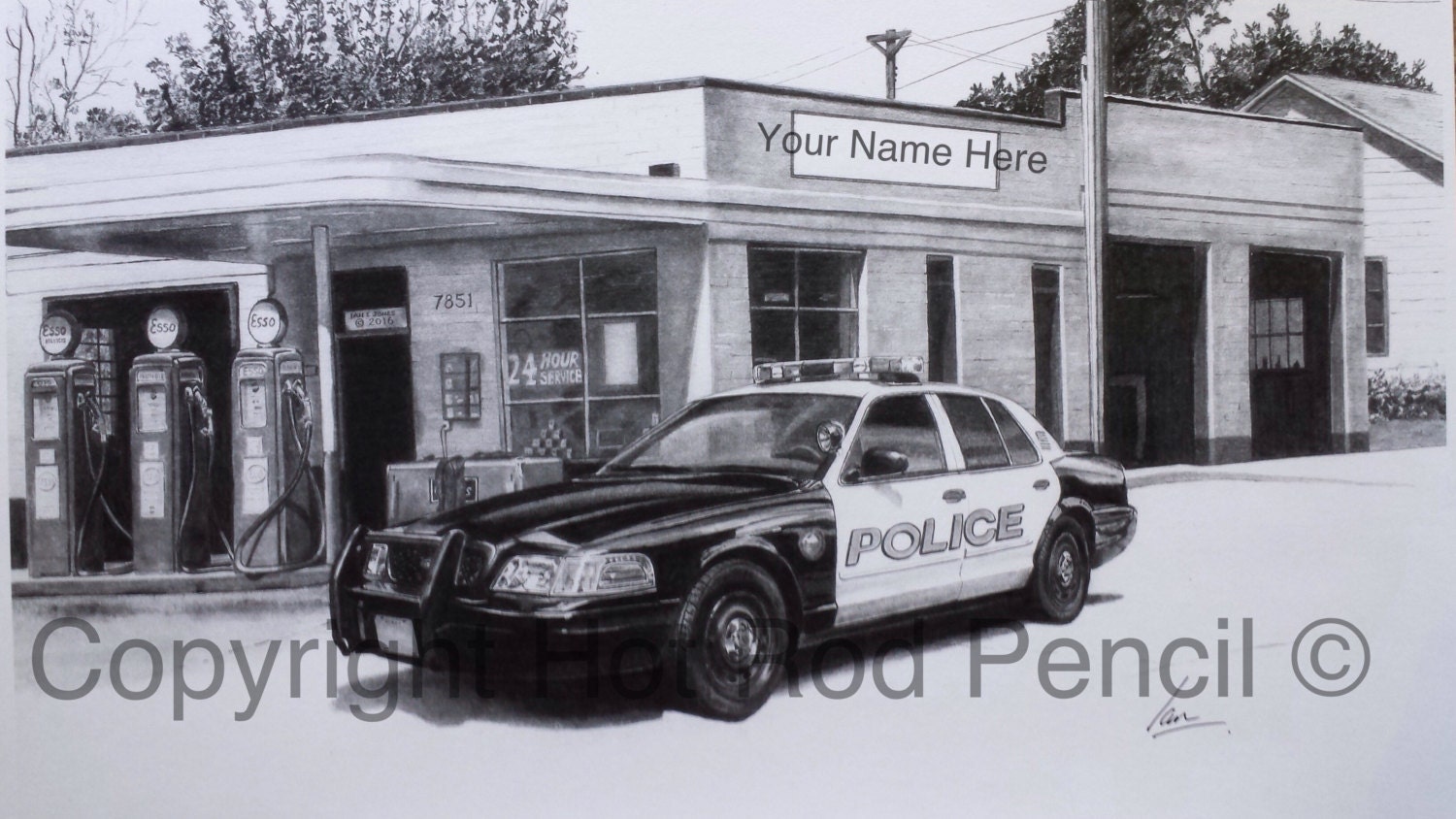 Crown Vic Drawing