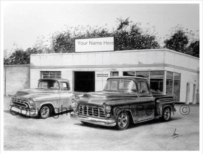 Chevy Truck Drawings In Pencil
