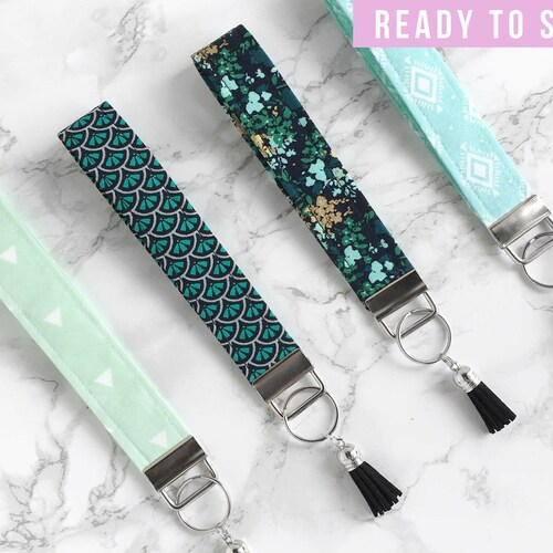 Custom Wristlet Keychain for Women Keychain With Tassel Key - Etsy