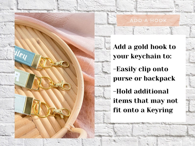 Rifle Paper Co Floral Wristlet Keychain, Girly Key Fob, Gold Key Fob ...