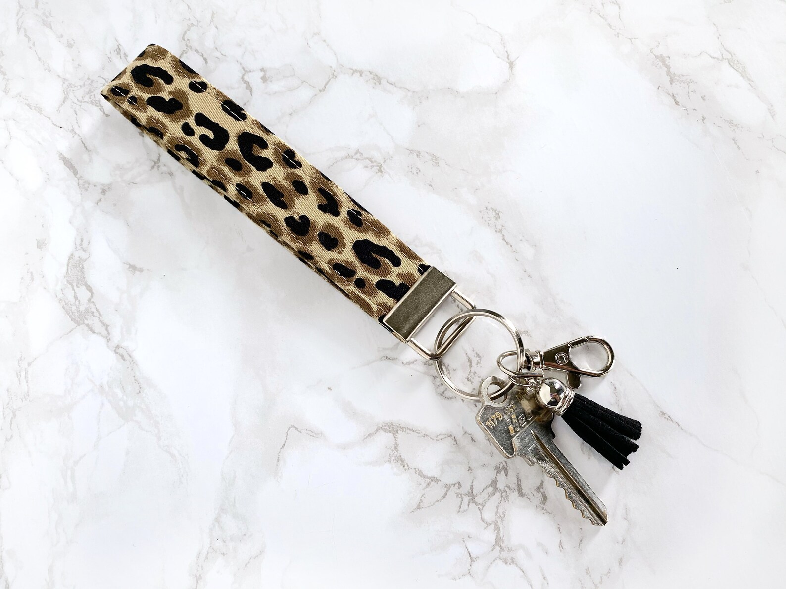 Leopard Wristlet Keychain Cheetah Key Fob Wristlet Keychain | Etsy