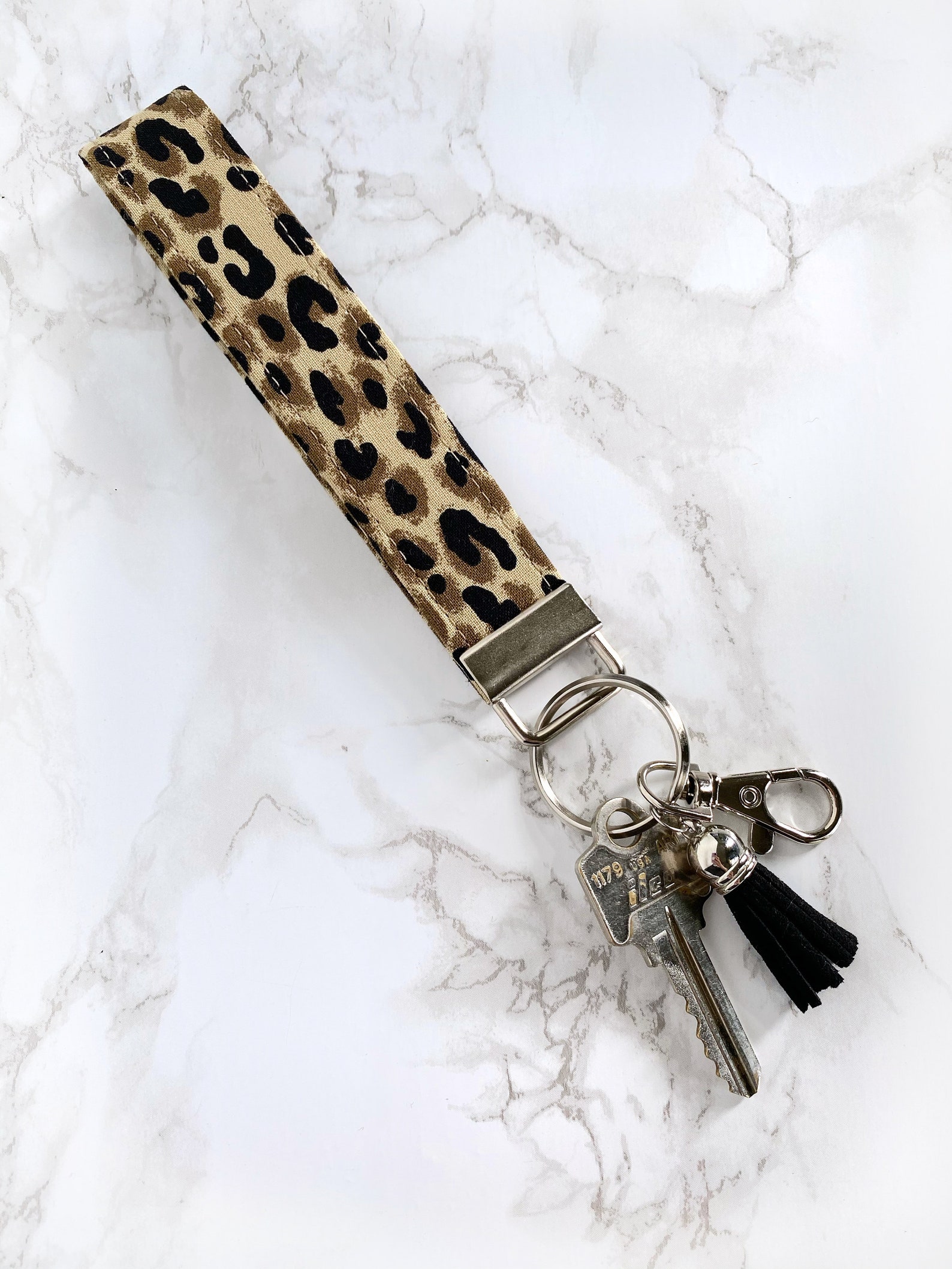 Leopard Wristlet Keychain Cheetah Key Fob Wristlet Keychain | Etsy