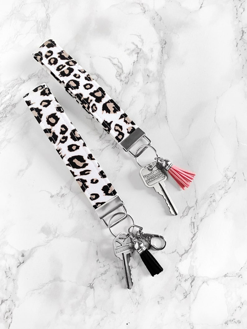 Wristlet Keychain Cheetah Key Fob Wristlet Leopard Keychain - Etsy