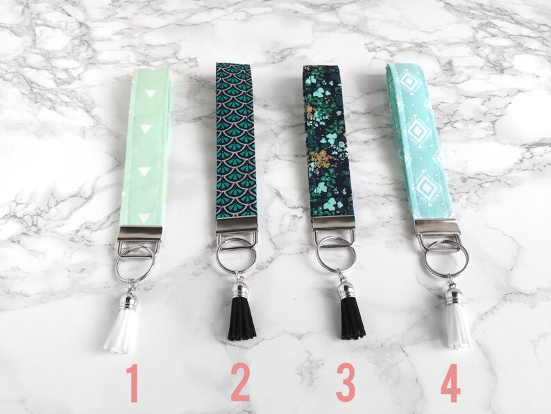 Custom Wristlet Keychain for Women Girly Keychain With - Etsy